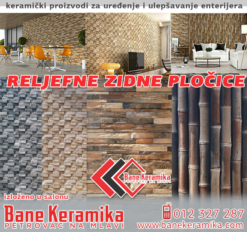 Moderne i u trend - reljefne zidne pločice! - Bane Keramika